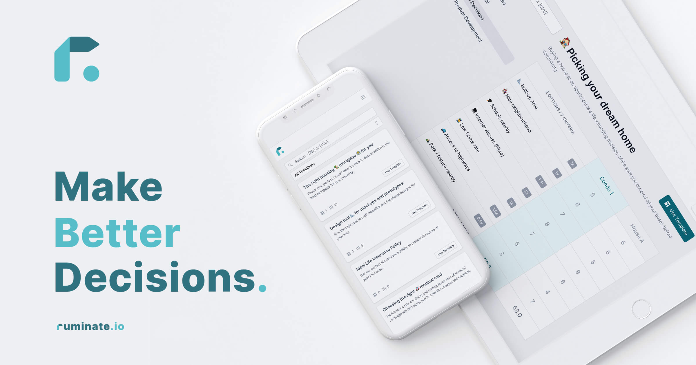 Create a New Decision · Ruminate.io